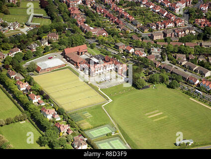 aerial view of Scarborough Cricket Club where the famous annual ...