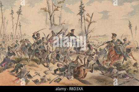 Polish uprising 1830 - 1831, insurgents storming the prison in Warsaw ...
