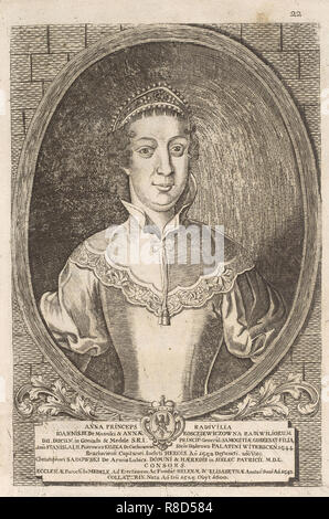 Anna Radziwill. From: Icones Familiae Ducalis Radivilianae, 1758 Stock ...