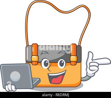 casual messenger bag cartoon vector illustration Stock Vector Image ...