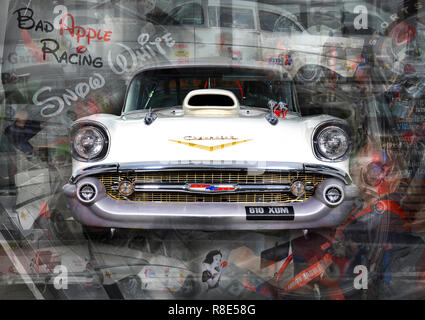 Montage of car automotive photos Stock Photo - Alamy