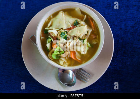 Thenthuk noodle soup in Tibetan cuisine Stock Photo - Alamy