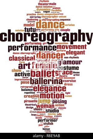 Choreography word cloud concept. Vector illustration Stock Vector Image ...