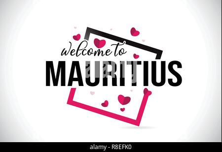 Mauritius Welcome To Word Text with Handwritten Font and Golden Texture ...