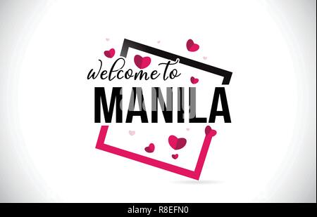 Manila city handwritten text word hand lettering. Calligraphy text ...