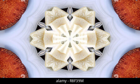 Abstract Breakfast Photo Symmetric Pattern Ornamental Decorative ...