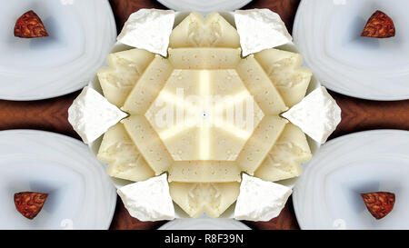 Abstract Breakfast Photo Symmetric Pattern Ornamental Decorative ...