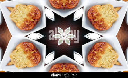 Abstract Breakfast Photo Symmetric Pattern Ornamental Decorative ...