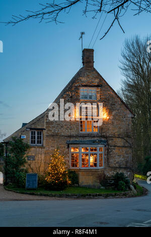 The Ebrington Arms pub, Ebrington, Gloucestershire, England, UK Stock ...