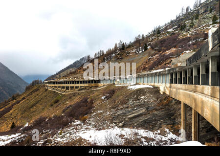 Landscape along Simplon Pass, connecting between Switzerland and Italy ...