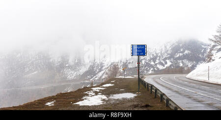 Landscape along Simplon Pass, connecting between Switzerland and Italy ...