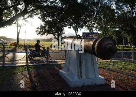 An old cannon placed at Fort Stotsenburg park now Clark Freeport Zone ...