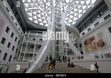 The metal-framed glass dome known as the “Tree of Life” designed by the ...