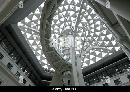 The metal-framed glass dome known as the “Tree of Life” designed by the ...