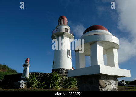 The Basco lighthouse located at the coast of the Pacific ocean in the ...