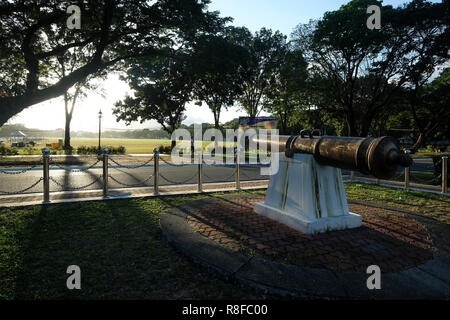 An old cannon placed at Fort Stotsenburg park now Clark Freeport Zone ...