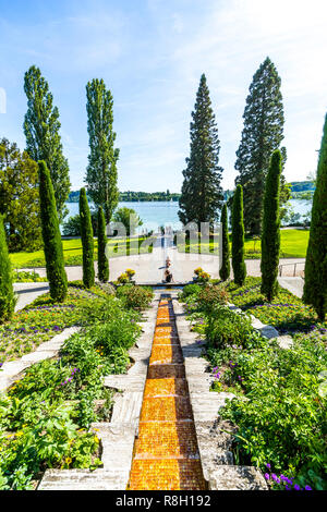 Mainau Island Castle Panorama Germany Stock Photo - Alamy