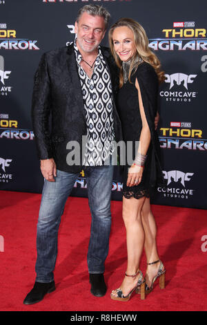 HOLLYWOOD, CA - OCTOBER 10: Ray Stevenson, Elisabetta Caraccia, at the ...