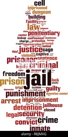 Prison word cloud concept. Vector illustration Stock Vector Image & Art ...