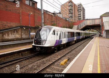 Class 345 Electric Multiple Unit train (Crossrail) at Southall station ...