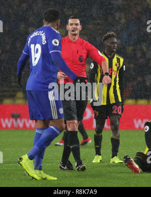 Referee Andy Madley during the Premier League match at the Tottenham ...