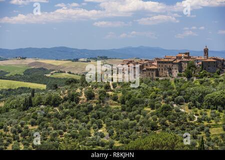Castelmuzio, Tuscany, Italy Stock Photo - Alamy