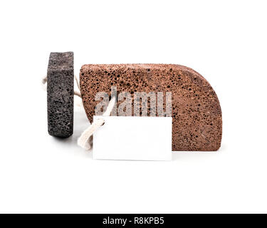 Volcanic lava foot pumices on the white background Stock Photo - Alamy