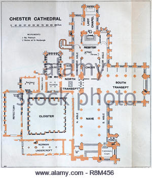Map of Chester early 1900s Stock Photo - Alamy