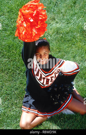 High school cheerleader represents team spirit, USA Stock Photo - Alamy