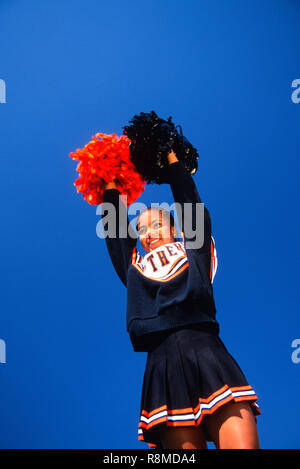 High school cheerleader represents team spirit, USA Stock Photo - Alamy