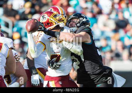 Jacksonville Jaguars linebacker Nick DeLuca walks to the field at an ...