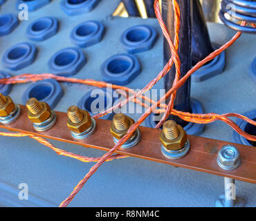 Power plug and earth wire connected to Japanese electrical outlet on ...