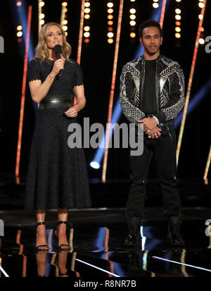 Lewis Hamilton is interviewed during the BBC Sports Personality of the ...
