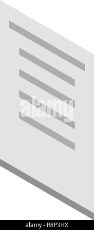 sticky note pin list isometric icon vector illustration Stock Vector ...