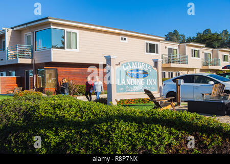 The outside of the Cambria Landing Inn and Suites Cambria, California ...
