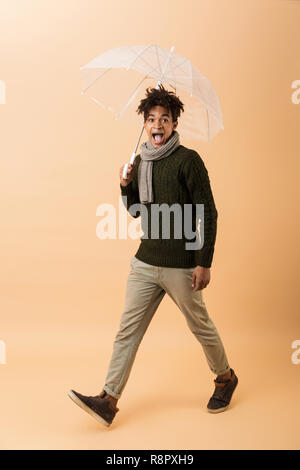 Young african american guy wearing casual clothes smiling happy ...
