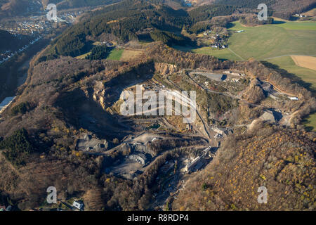 Aerial view, town center, Märkische Straße, Heeren-Werve, Kamen, Ruhr ...