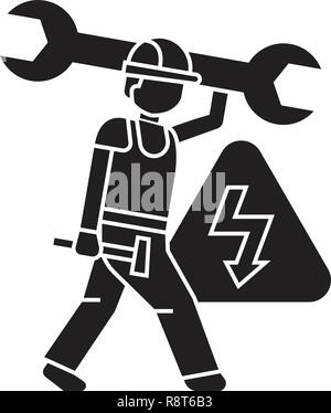 Electrical Symbol Icon Set Stock Vector Image & Art - Alamy