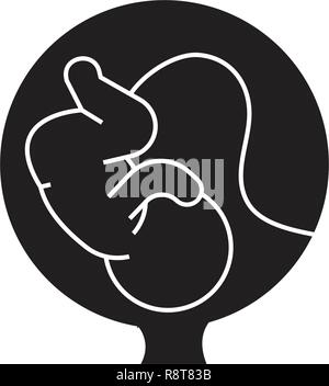 baby development icon, child growth stages, toddler milestones Stock ...