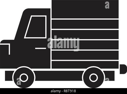 Truck, lorry symbol or icon. Delivery, shipping, shipment concept Stock ...