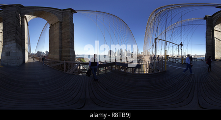 360° view of Brooklyn Bridge in New York City - Alamy