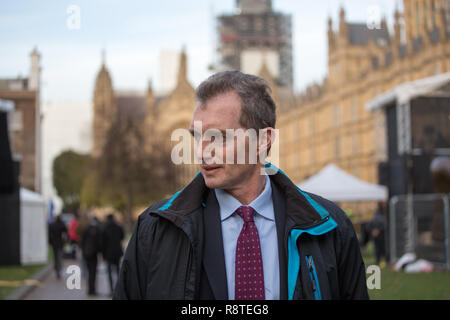 London, UK. 17th December, 2018. Ruth Smeeth taling to the media on ...