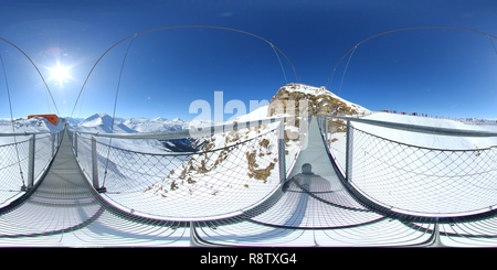 360° view of Österreich, Bad Gastein, Stubnerkogel, Haengebruecke 2 - Alamy