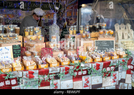market stall selling traditional fudge Stock Photo - Alamy