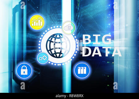 Big data analysing server. Internet and technology Stock Photo - Alamy