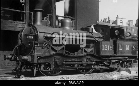 London Midland and Scottish Railway Class 5 locomotive, 44871, hauls an ...