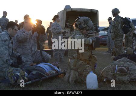 Special Operations Forces Medical Element (SOFME) members assigned to ...
