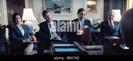 VICE, from left: Steve Carell as Donald Rumsfeld, Christian Bale as ...