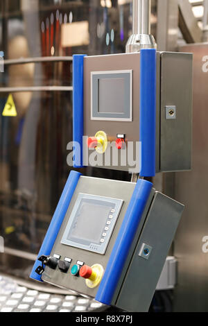 Modern industrial control panel with a touch screen Stock Photo - Alamy