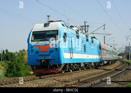 Soviet cargo-passenger diesel-electric locomotive with electric ...